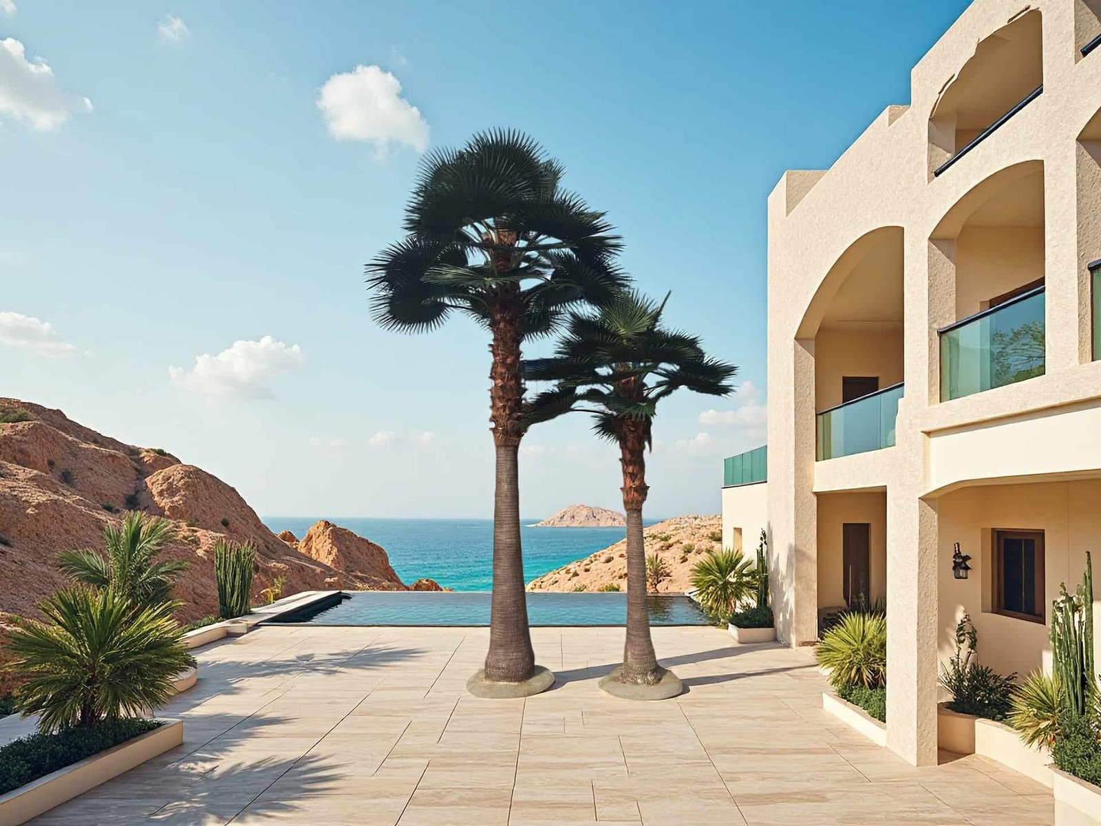 Artificial Palm Tree For Beach Resort - HRtrees